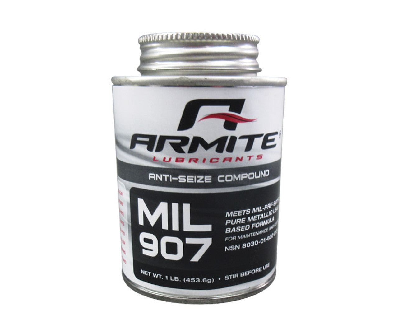 Armite MIL-PRF-907 Gray High-Temp Anti-Seize Compound - 1 lb Brush-Top