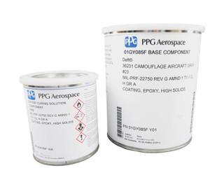 PPG Deft 01-GY-085F FS#36231 Flat Gray MIL-PRF-22750G TY II CL H GR A