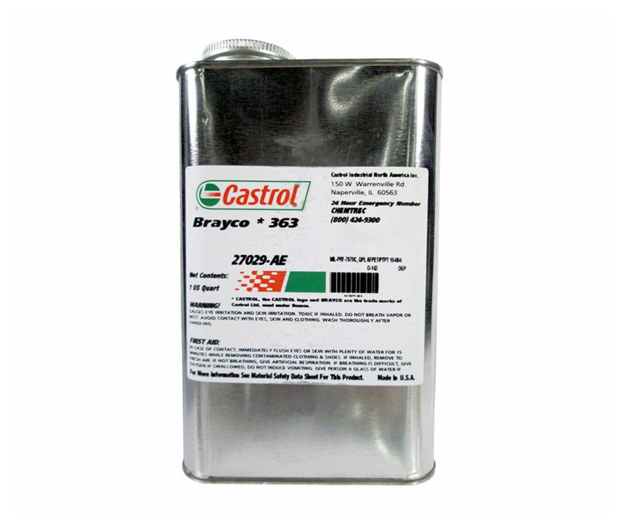 Castrol® Brayco™ 363 Clear MIL-PRF-7870E Spec Low Temperature General