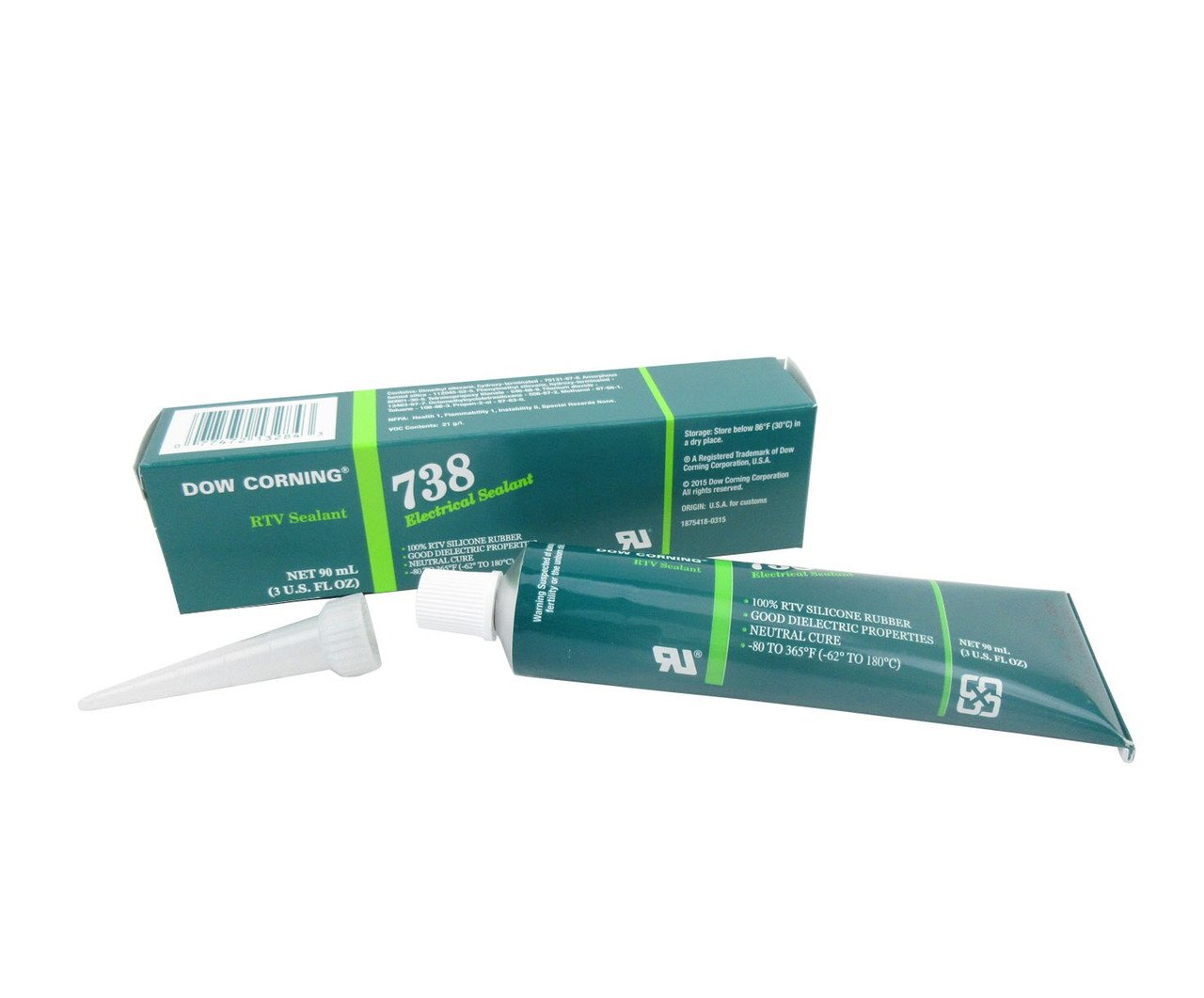Dow Corning RTV 738 White Sealant - 3oz Tube