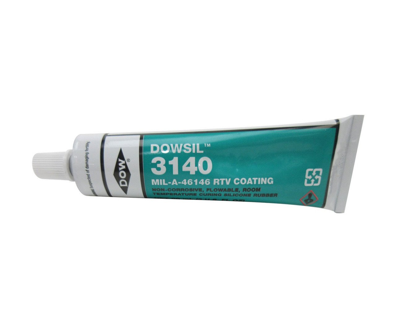 DOWSIL 3140 RTV Translucent Silicone Sealant - 3oz Tube